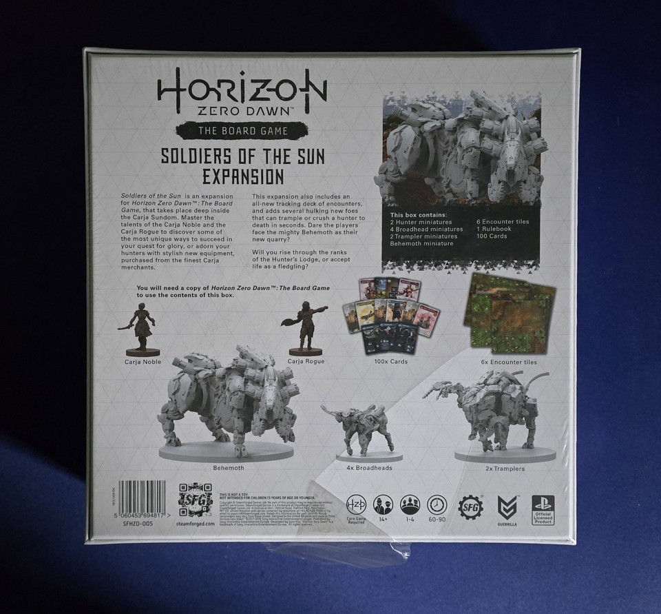 NEW! Horizon Zero Dawn The Board Game Soldiers of the Sun Expansion ...