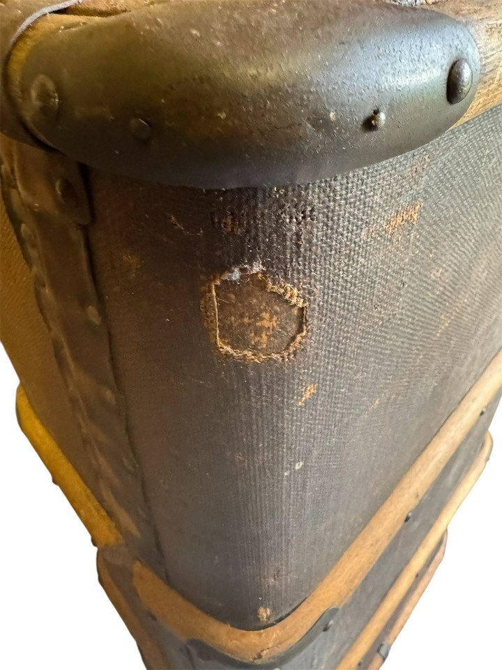 Vintage 1930s Steamer Travel Trunk Storage Chest Case Table | eBay UK