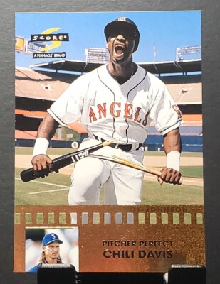 1996 Score #8 Chili Davis/ Randy Johnson PITCHER PERFECT baseball card ...