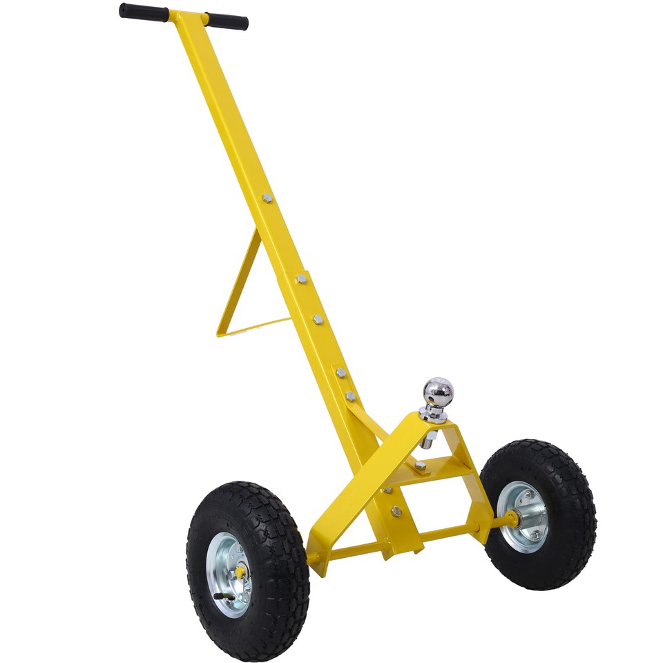 600lbs Trailer Dolly Mover Hitch Boat Camper Hand Dolly w/10" Pneumatic ...