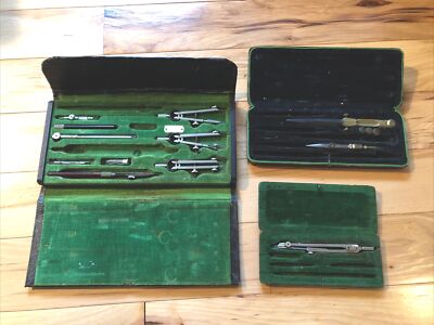 Vintage K+E Mercury Drafting Engineering Compass Set Lot Keuffel ...