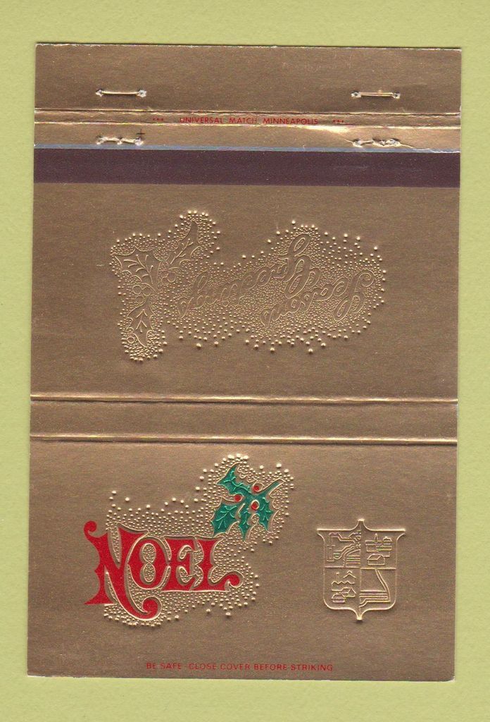 Matchbook Cover - First National Bank Opp AL Christmas 40 Strike | eBay