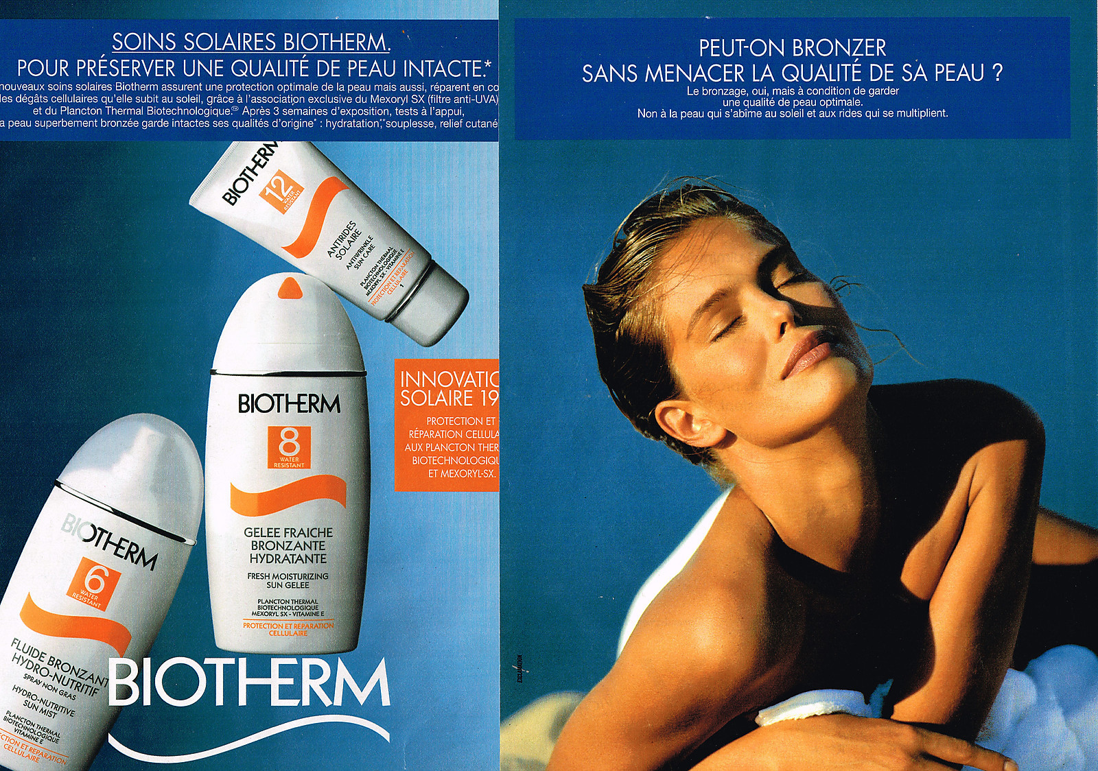 PUBLICITE ADVERTISING 074 1995 BIOTHERM cosmétiques ( 2 pages) | eBay