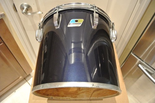 1980 LUDWIG NAVY BLUE IMRON / BLACK CORTEX 13" CONCERT TOM to YOUR DRUM ...