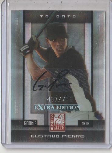 GUSTAVO PIERRE 2008 ELITE EXTRA EDITION #187 AUTO SN/719 | eBay
