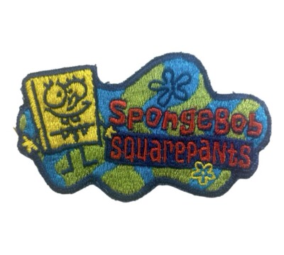 RARE 1998 SPONGEBOB SQUAREPANTS IRON-ON PATCH- ONLY AVAILABLE TO ...