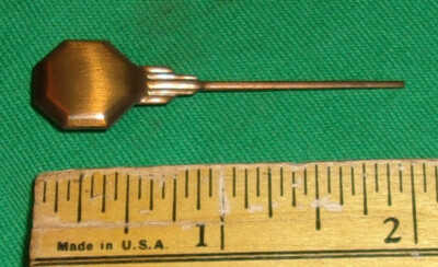 2-Inch Silvertone Gold Radio Dial Pointer (1930's) 1/4 Inch Hub Fada ...