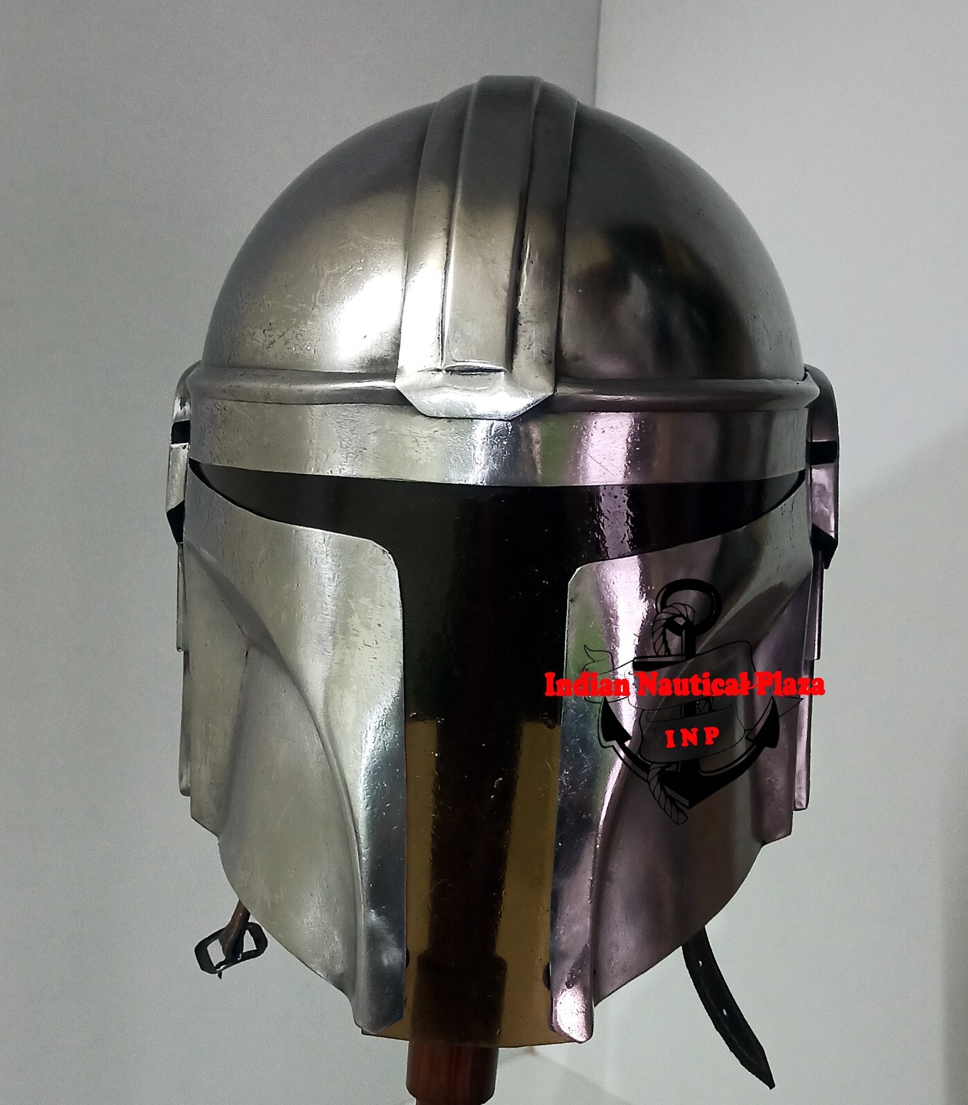 18 Gauges Steel Medieval Star Wars Boba Fat Mandalorian Helmet Star ...