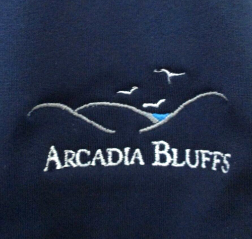 Under Armour Mens S/S "Arcadia Bluffs" Golf Club (MI) Blue Polo Shirt ...