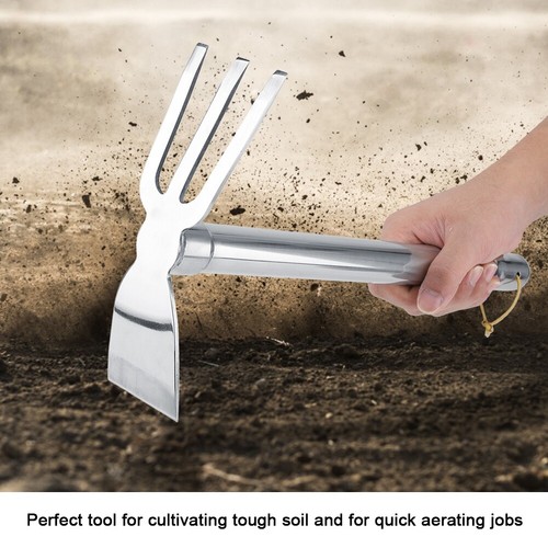 Cultivator Rake Mini Steel Rake With Rubber Handle Rake Garden Tool | eBay