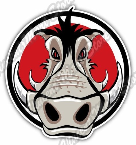 Wild Boar Pig Hog Hunting Bacon Hunter Car Bumper Vinyl Sticker Decal 4 ...