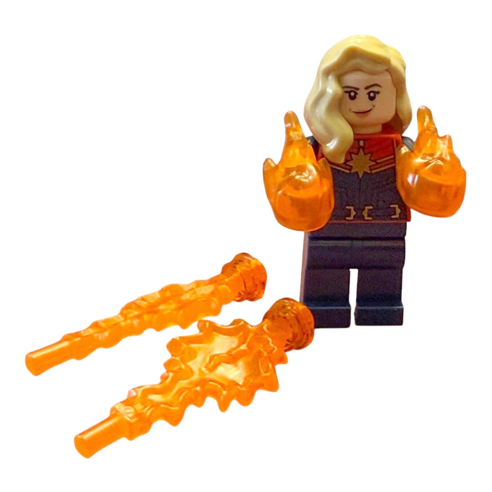 NEW Lego Captain Marvel Carol Danvers sh0911 Minifig w Power Bursts ...