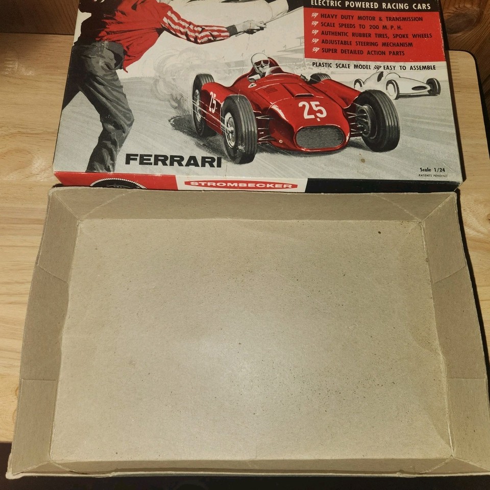 Strombecker BOX ONLY Ferrari Electric Powered Racing Car Vintage | eBay