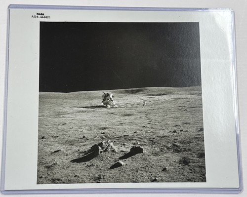 NASA Apollo 14 EVA Alan Shepard In Distance Black Numbered Press Photo ...