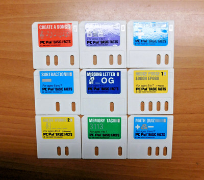 Vintage lot of (9) 1989 VTECH PC Pal Computer Learning Video Game ...
