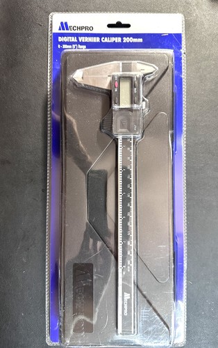 MECHPRO IP54 200mm Digital Vernier Caliper 0-200mm (8 inch) Range Metric/SAE | eBay