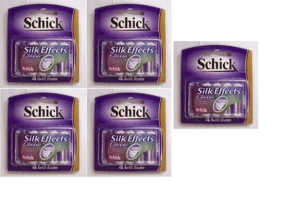 22 Schick Silk Effects Classic Razor Blades Refills Cartridges fits ...