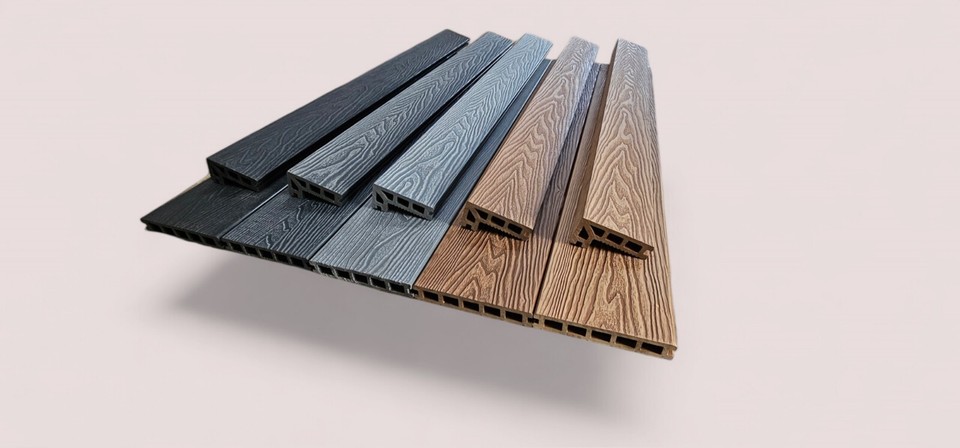 4.8m Composite WPC Decking Kits. COMPLETE WITH FLUSH FIT EDGING BOARDS ...