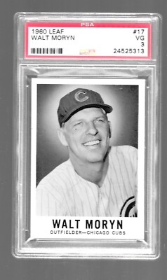1960 Leaf-#17-Walt Moryn-Chicago Cubs-PSA VG 3 | eBay