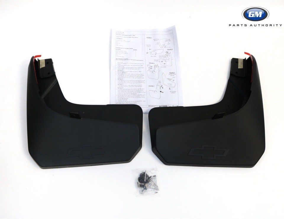 2019-2024 Chevrolet Silverado 1500 Rear Molded Splash Guards 86517281 ...