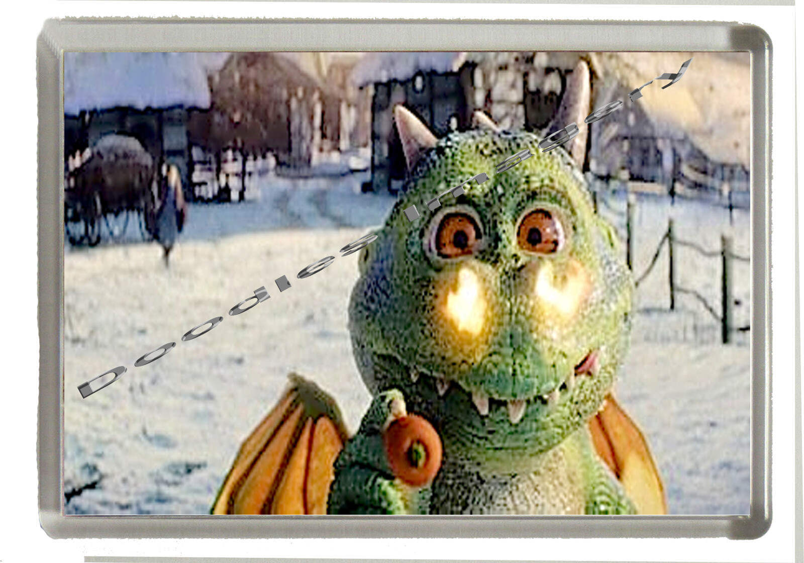 Edgar The Excitable Dragon Christmas 2019 Fridge Magnet Jumbo 90mm x ...