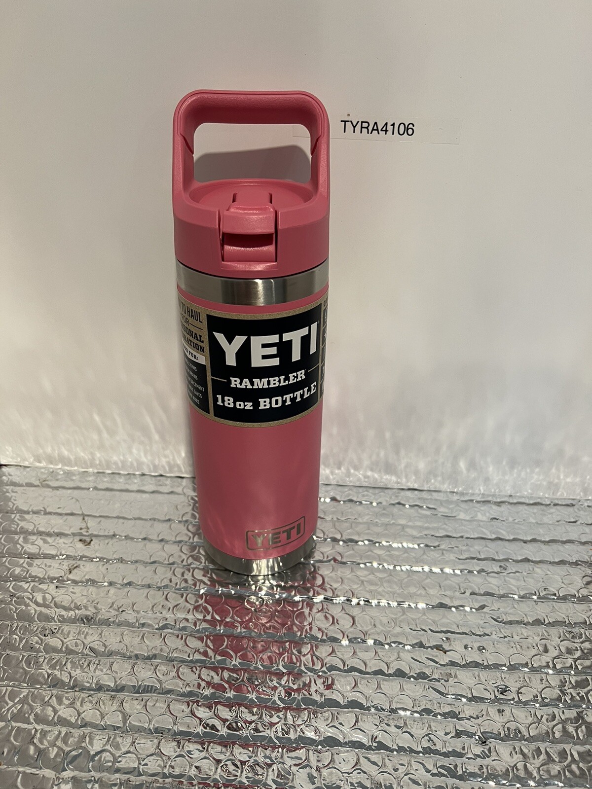 YETI Harbor Pink Rambler 18oz Bottle with Matching Straw Cap-Brand New ...