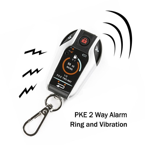 PKE 2 Two Way Motorcycle Alarm Anti-theft Security System Remote Engine ...