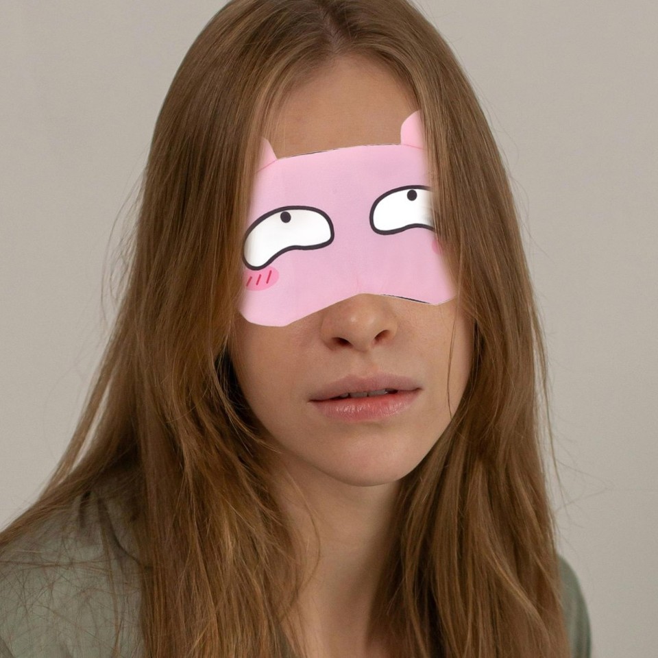 6pcs Silk Sleep Mask Soft Sleeping Eye Masks Funny Animal Blindfolds ...