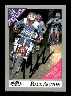 1991 Champs Hi Flyers Motocross #45 Jeff Stanton signed auto autograph ...