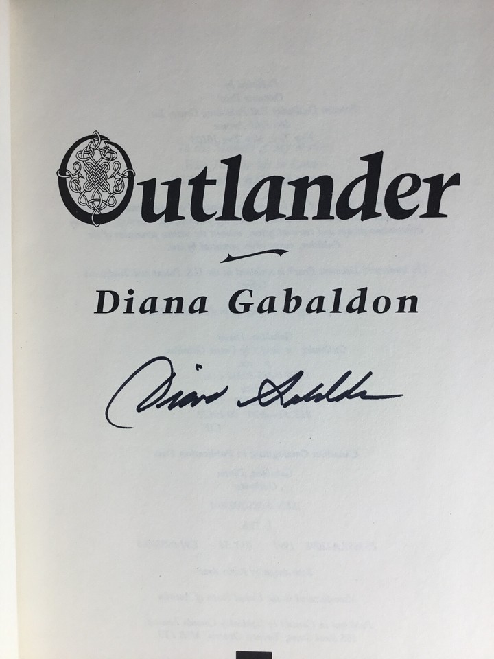 Outlander Diana Gabaldon TRUE 1st Edition 1st Printing Possibly Unread ...