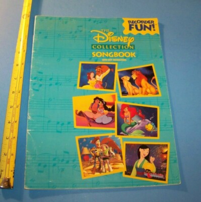 The Disney Collection Songbook "Recorder Fun" | eBay