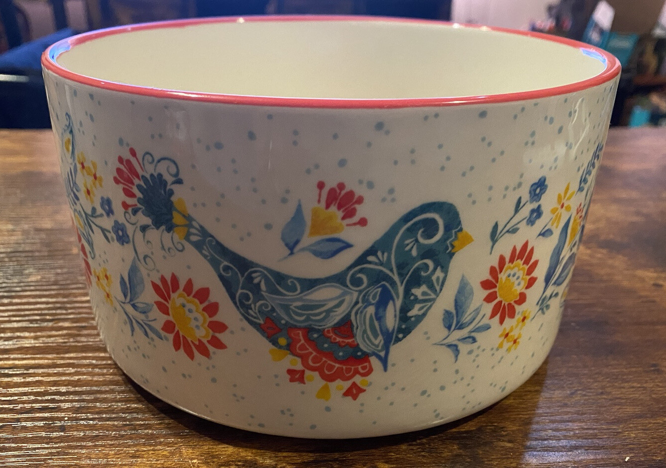 Pioneer Woman Mazie Round Ceramic Nesting Bowl / Baking Dish Birds ...