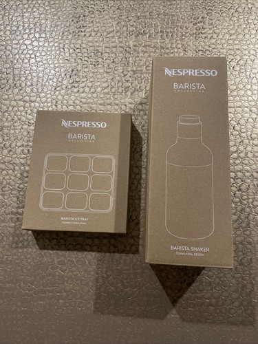 Nespresso Barista Collection Shaker and Ice Tray Bundle Set (unopened ...