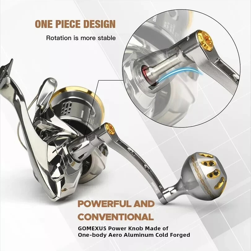 GOMEXUS 68mm Single Power Handle for Shimano Stradic FL FK Stella ...