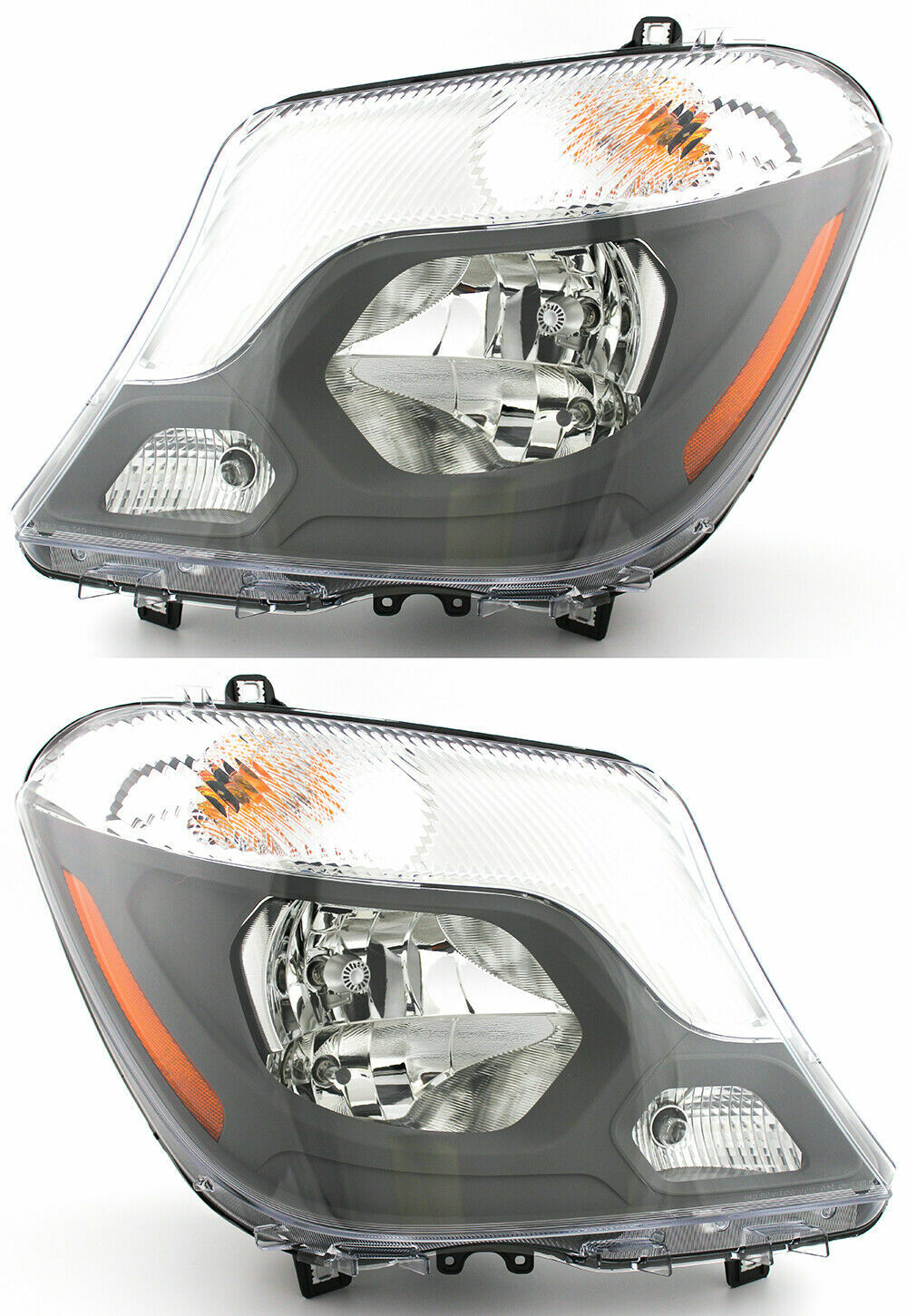 FITS MERCEDES BENZ SPRINTER 2014-2016 PAIR HEADLIGHTS HEAD LAMPS FRONT ...