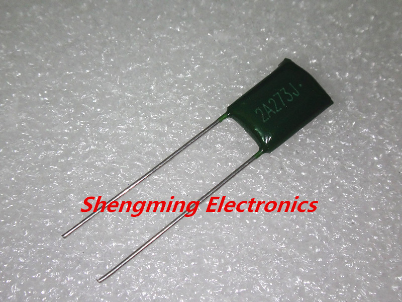 100pcs 2A273J 100V 0.027UF 27NF Polyester Film Capacitors | eBay