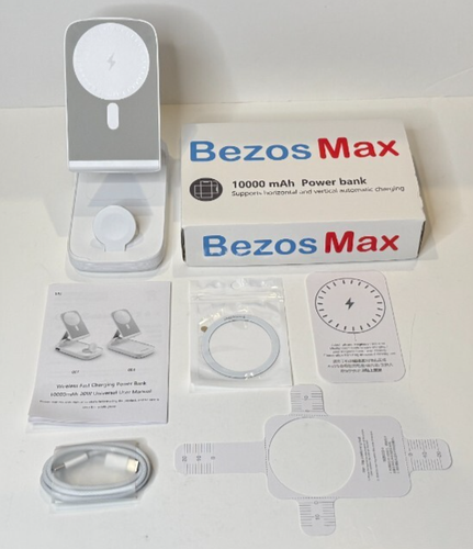 BEZOSMAX 5 in 1 WIRELESS 20W MAGNETIC 10000mAh FAST CHARGING POWER BANK ...