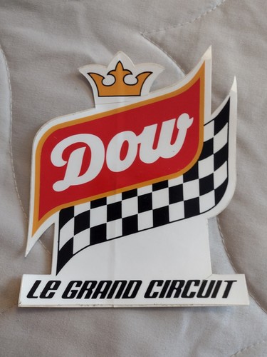 '73 Le Grand Circuit Dow Stock Car Motor Racing Dow Beer Advert Sticker ...