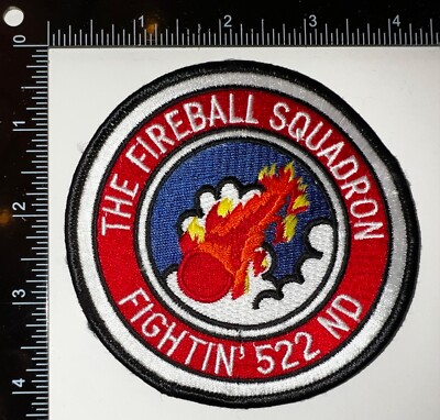 USAF Fightin’ 522nd Fighter Squadron Fireball Patch | eBay