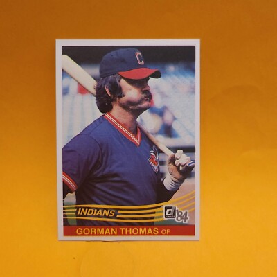 1984 Donruss - #574 Gorman Thomas Cleveland Indians Baseball Card | eBay