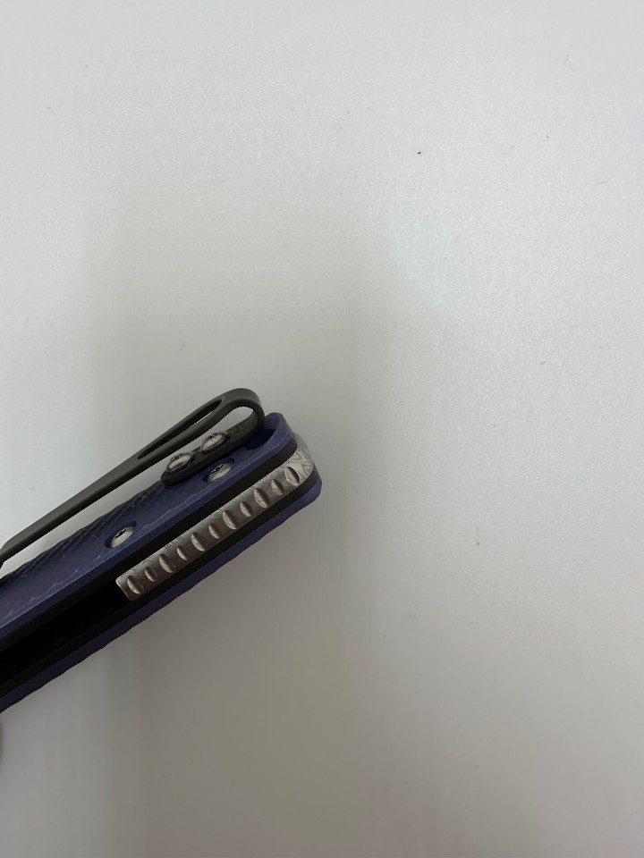 New Benchmade 485-171 /Gold Class /Valet /Damascus /Blue Titanium rare ...