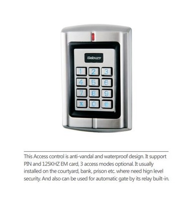 Sebury WG26 IP65 Metal Waterproof Door Access Keypad RFID Proximity ...