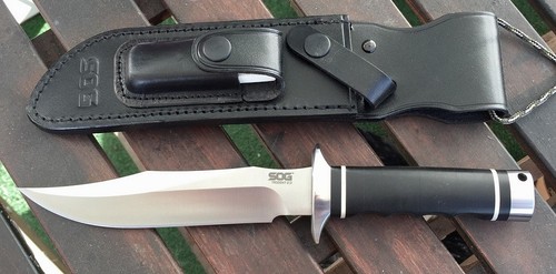 Sog Trident 2,0 with leather sheath - Never used | eBay