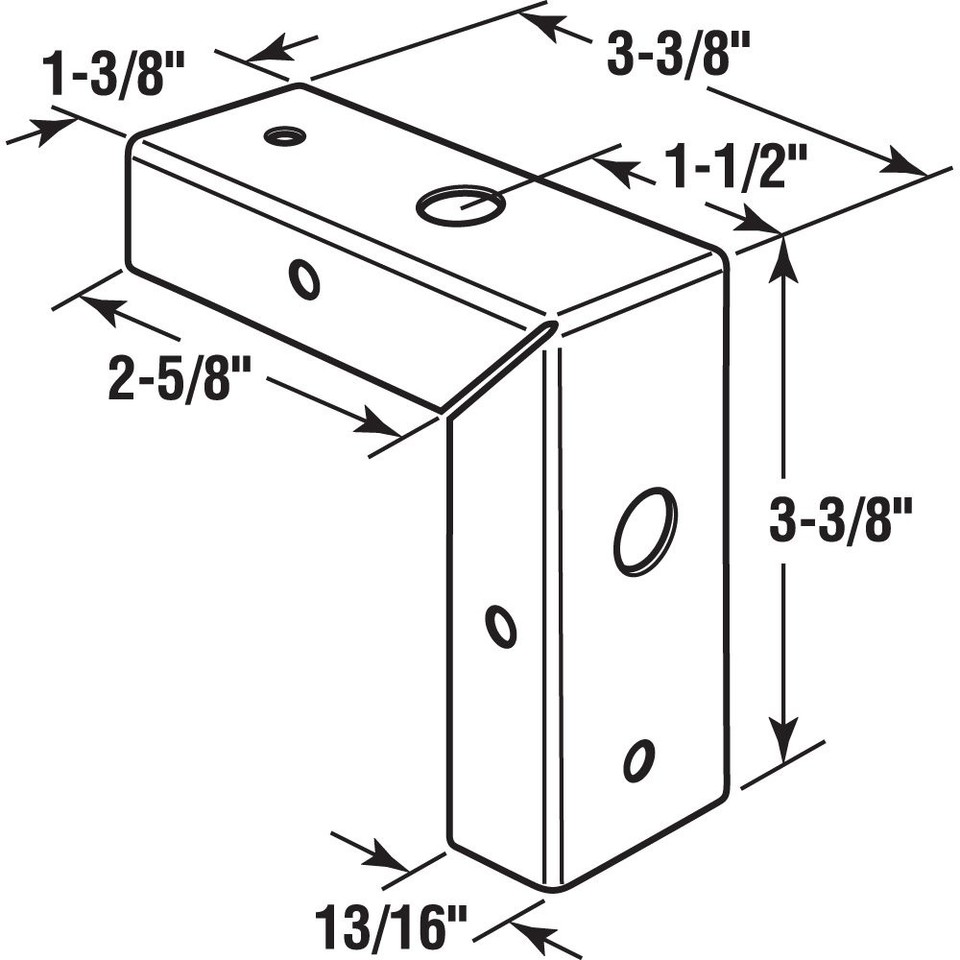 Prime-Line N 7195 1-3/8 In. Stamped Steel Constructed Bi-Fold in., Mill ...