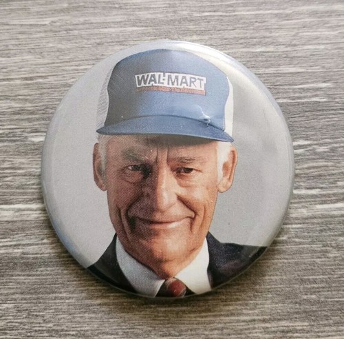 Sam Walton Vintage WalMart Pin Back Button | eBay