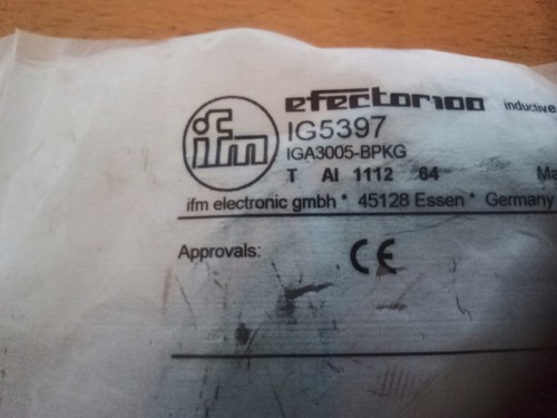 IFM IG5397 IGA3005-BPKG INDUCTIVE SENSOR / #Z W0CH 9646 | eBay