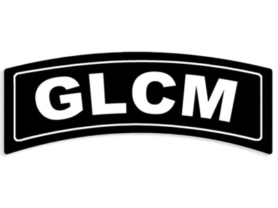 2x5 inch Black GLCM TAB Shaped Sticker (bumper decal military vet ...
