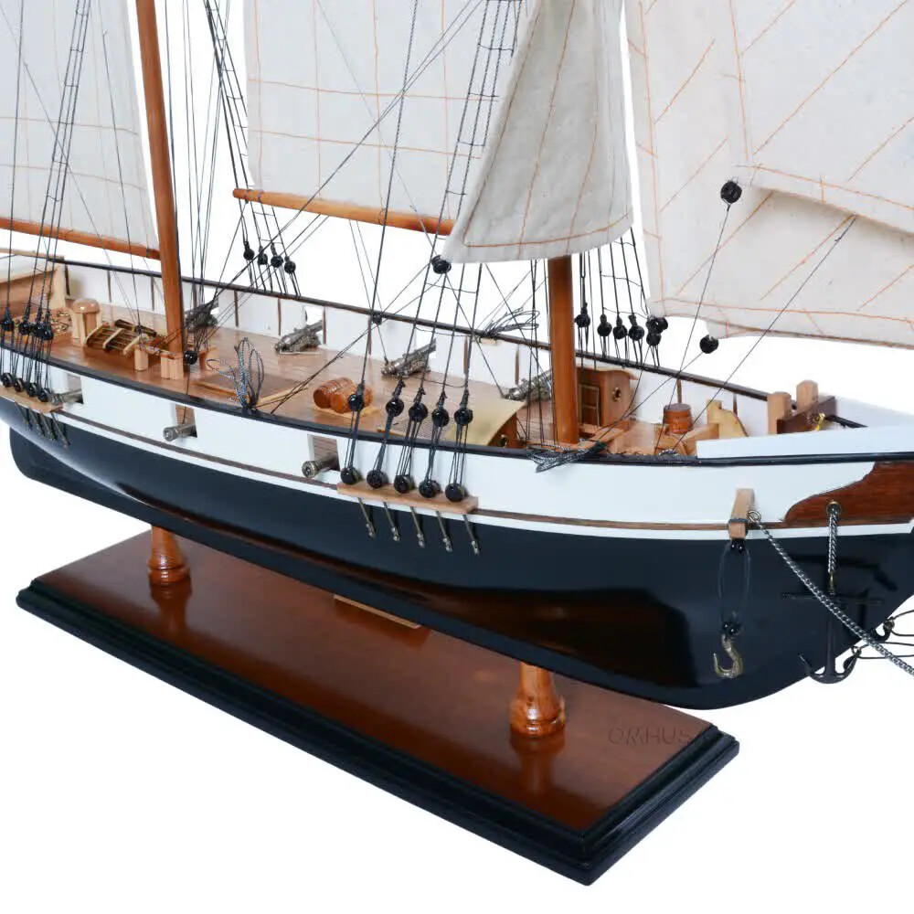Harvey Clipper Model Ship – Premium Hand-Built Wooden Replica, Fully ...
