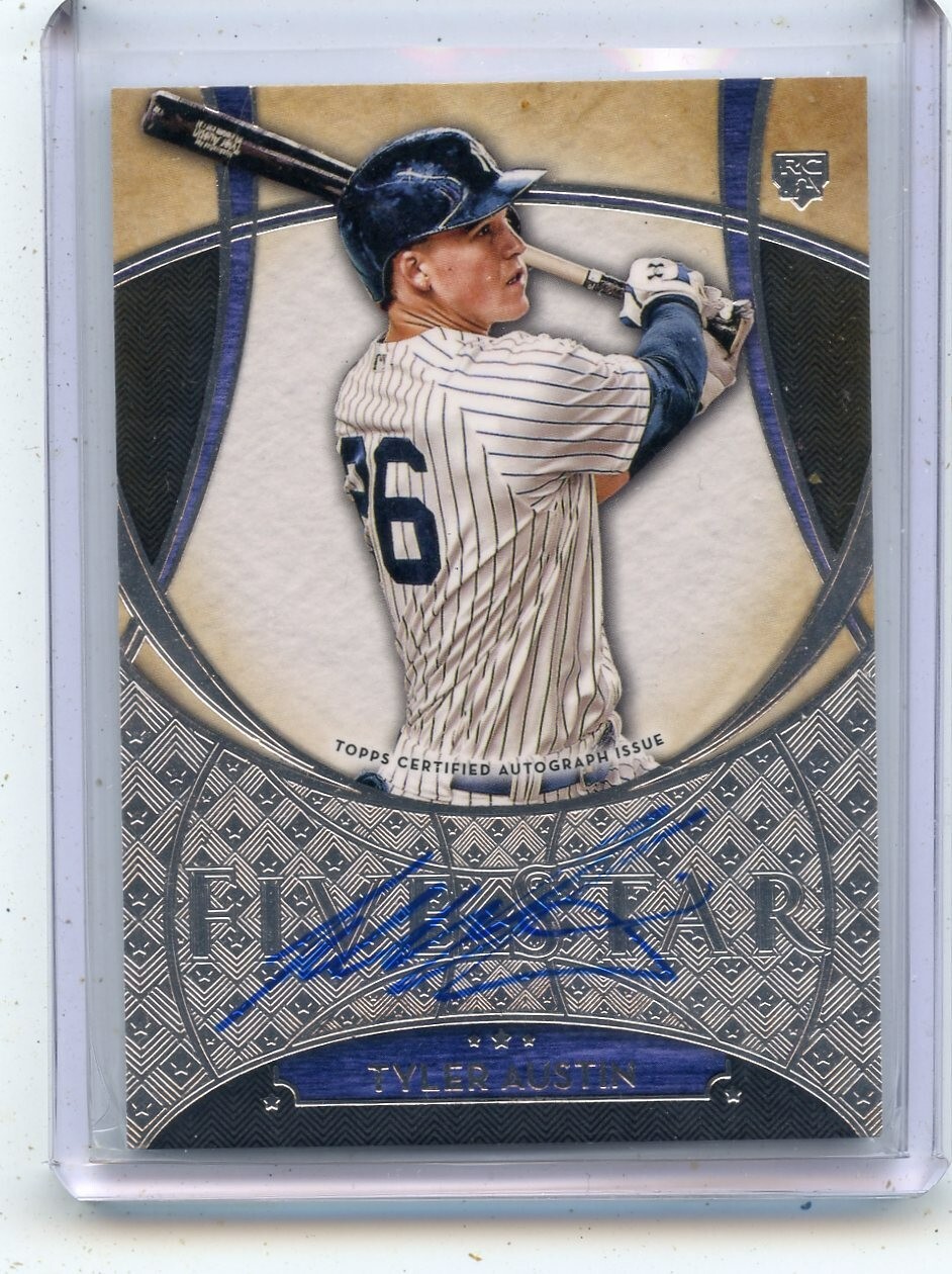 2017 TOPPS FIVE STAR #FSA-TA TYLER AUSTIN AUTOGRAPH RC NEW YORK YANKEES ...