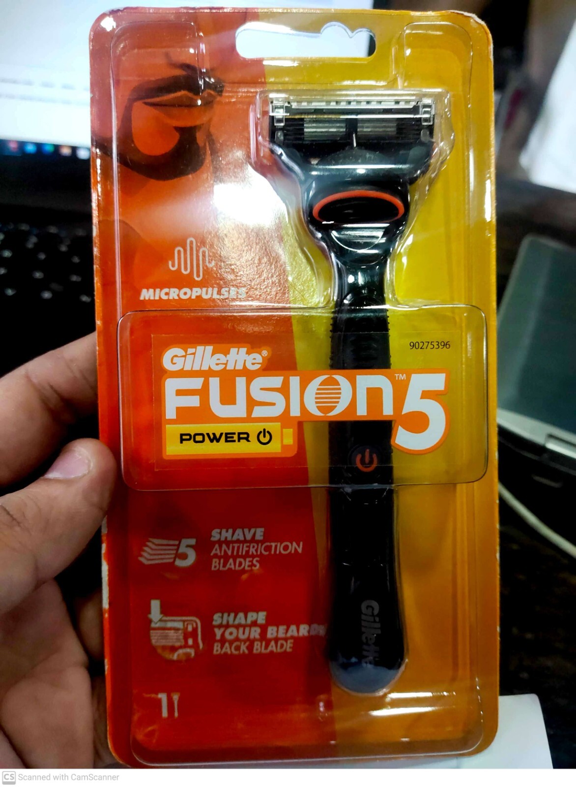 2 Pack | Gillette Fusion Power Razor For Men Shave & Beard Shape for ...